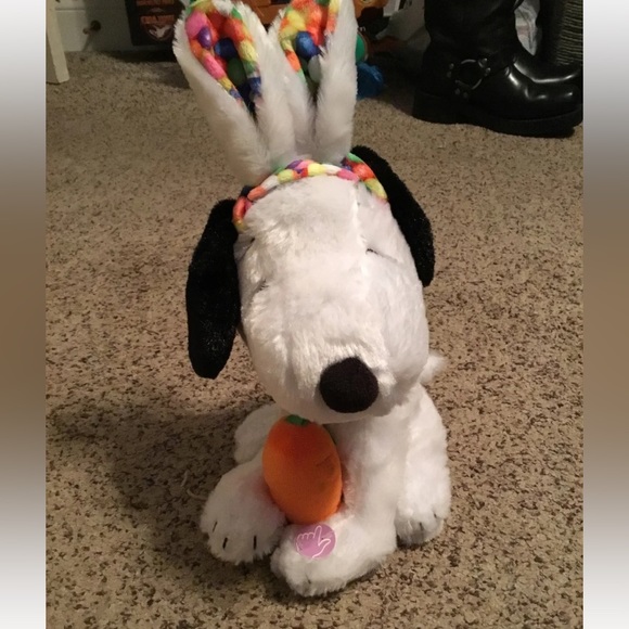 Peanuts | Toys | Peanuts Snoopy Musical Dance Bouncing Easter Bunny ...